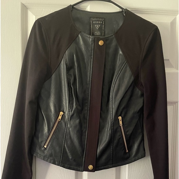 Guess | Jackets & Coats | Great Guess Faux Leather Jacket Small | Poshmark